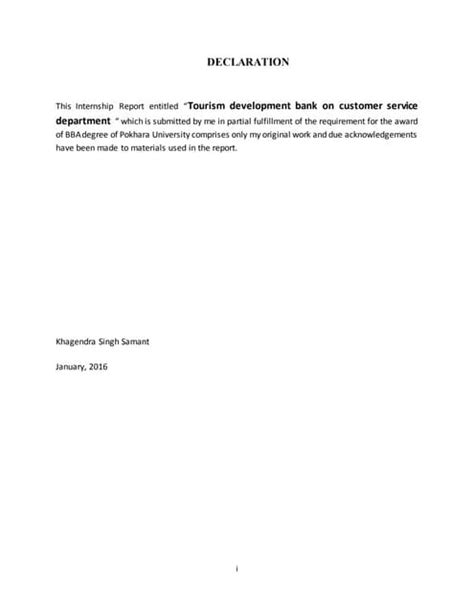 Declaration Docx Business Business And Finance