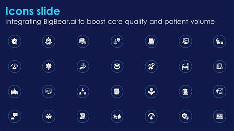 Icons Slide Integrating Bigbear Ai To Boost Care Quality And Patient Volume Ppt Template Ppt