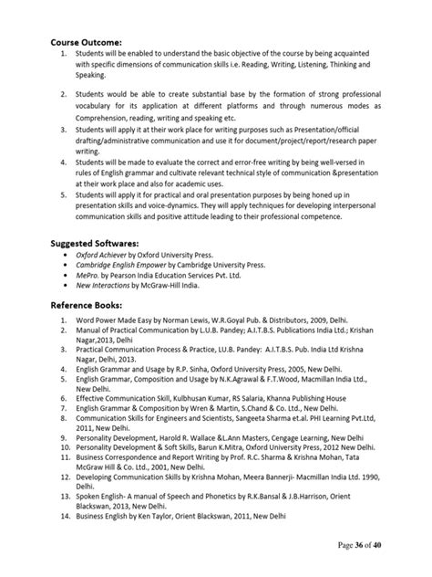 Syllabus Btech First Yr Common Other Than Ag And Bt Effective From 2022 23 R 36 Pdf
