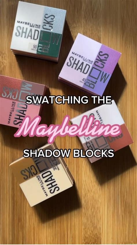 Maybelline Shadow Block Swatches Maybelline Shadows Eyeshadow Looks