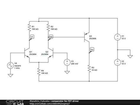 Comparator For Fet Driver Circuitlab