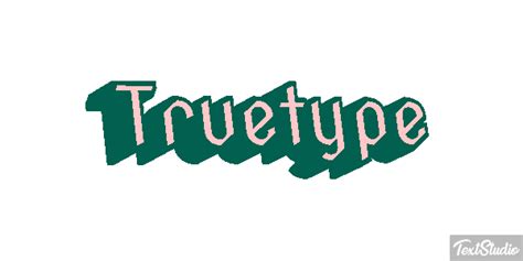 Truetype Font Animated  Logo Designs