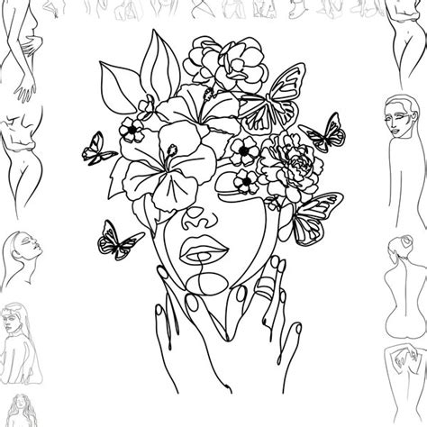 Nude Coloring Pages Etsy