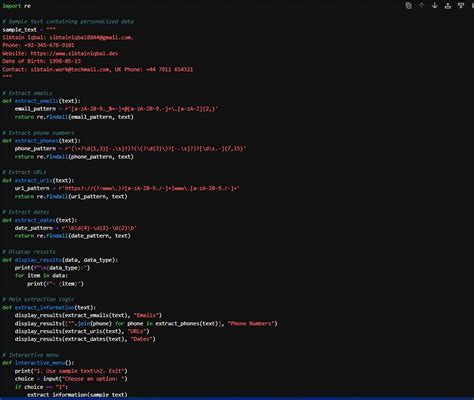 sibtain iqbal on linkedin emails phonenumbers urls dates python