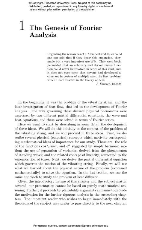 Fourier Analysis Princeton University Press