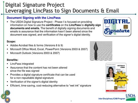 Ppt Leveraging Digital Signature With Lincpass Powerpoint