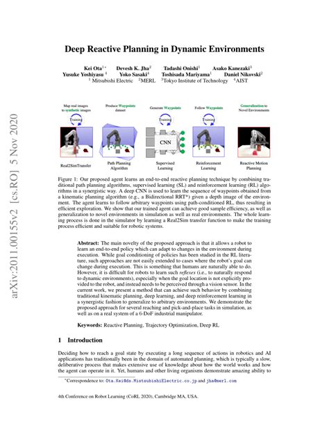 Pdf Deep Reactive Planning In Dynamic Environments
