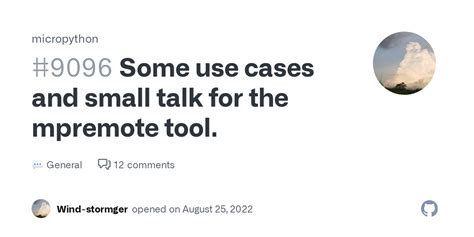 Some Use Cases And Small Talk For The Mpremote Tool Micropython Discussion GitHub