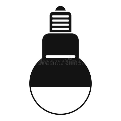 Led Bulb Icon Simple Vector Power Solar Panel Stock Vector