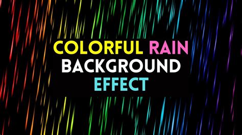 Colorful Rain Background Effect In Elementor 2022 Wordpress Tutorial