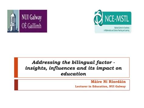 Addressing The Bilingual Factor Insights Influences Ppt