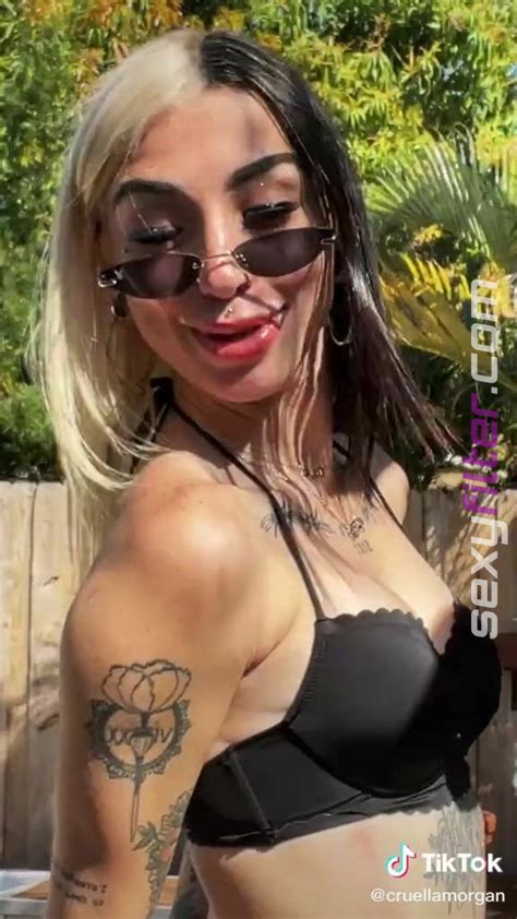 Sweetie Cruella Morgan In Black Bikini Top Sexyfilter Com