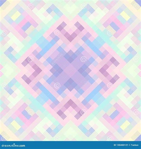 Geometric Abstract Symmetric Pattern In Pixel Art Style Stock Vector Illustration Of Curve