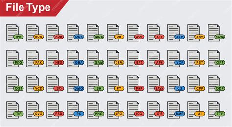 Premium Vector File Type Vector Icons
