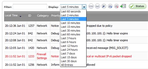 Using Log Monitor Table Functions