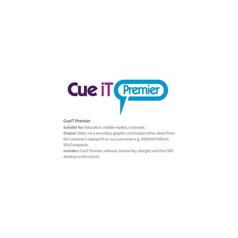 cuescript csprem cueit premier prompting software package
