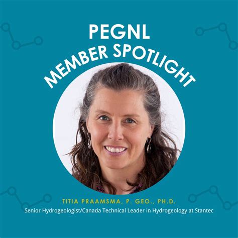 Always A Pleasure To Be Part Of The Pegnl Community Titia Praamsma Phd P Geo