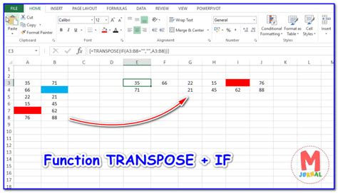 Transpose Excel Untuk Mengubah Kolom Menjadi Baris M Jurnal