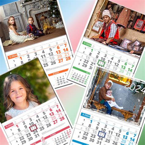 Календар със снимка коледен календа работен календар