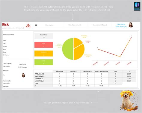 Risk Assessment Template Risk Analysis Risk Matrix Safety Plan Risk Register Risk