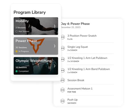 workout programming customizable training plans