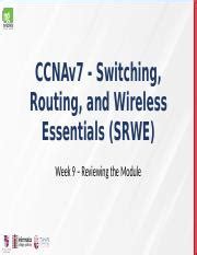 Week SRWE Reviewing The Module Pptx CCNAv Switching Routing And Wireless