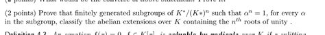 Solved 2 ﻿points ﻿prove That Finitely Generated Subgroups