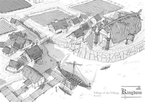 Artstation Village Of The Vikings