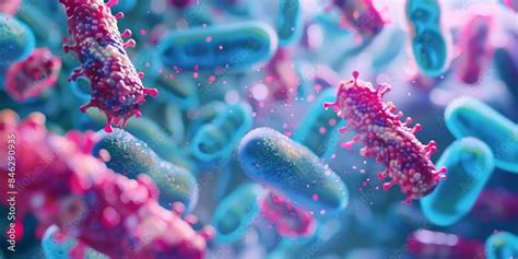 3d Visual Of Different Types Of Beneficial Bacteria Including