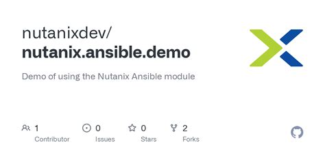 Github Nutanixdevnutanixansibledemo Demo Of Using The Nutanix