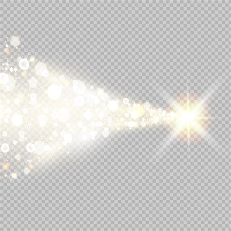 Efecto De Luz Brillante La Estrella Estalló Con Destellos Vector