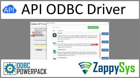 Api Odbc Driver Read Write Data From Api Data Sources Using Predefined Connector File Youtube