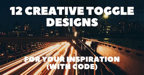 Awesome Toggle Switch Designs With Source Code HackerNoon
