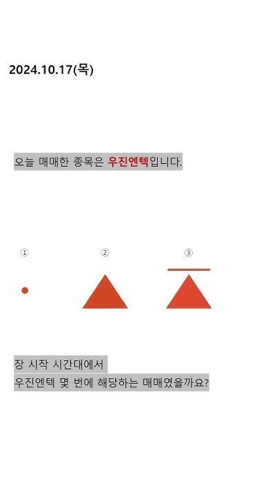 20241017 매매 우진엔텍 원전 우진엔텍 일지 Youtube