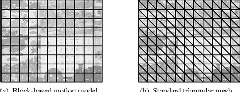 Figure 1 From Mesh Based Motion Models For Wavelet Video Coding