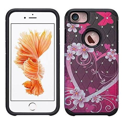 Apple Iphone 7 Case Slim Hybrid Dual Layer Shock Resistant Crystal