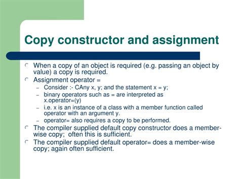Ppt C Advanced Features Object Initialization Aggregation Copy Constructor Memory