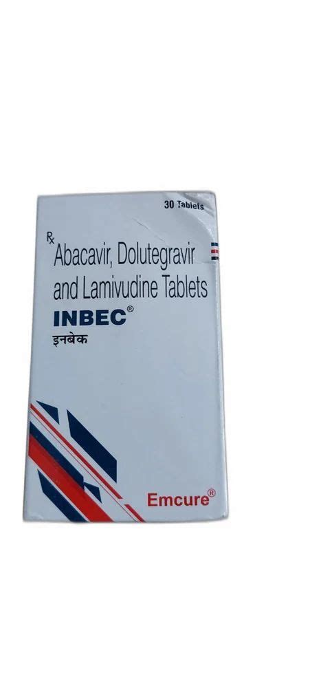 Inbec Tablet Abacavir Dolutegravir Lamivudine Emcure 30s Tablets At Rs 5832 Bottle In