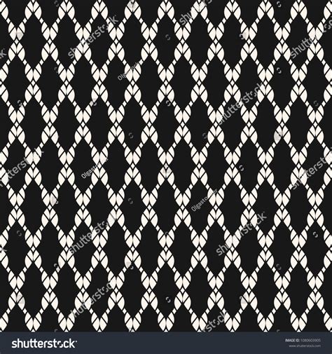 Vector Mesh Seamless Pattern Black White Stock Vector Royalty Free