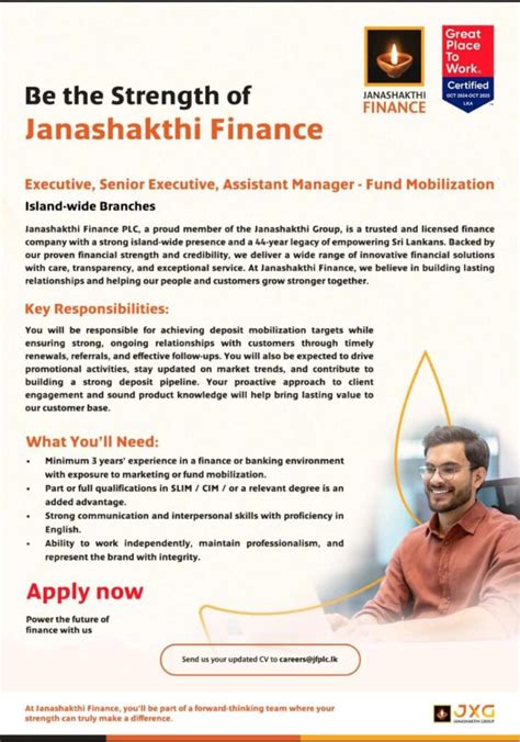 Executivesenior Executiveassistant Manager Fund Mobilization