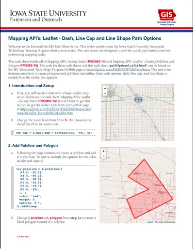 Mapping Apis Leaflet Dash Line Cap And Line Shape Path Options