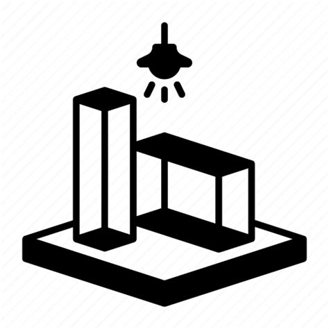 Exhibition Stand Stage Cubes Ceiling Light Artifacts Furniture Icon Download On Iconfinder