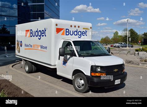 Image Of A Budget Truck Rental Vehicle A Company Specializing In Truck