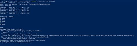 runtimeerror spawn failed because of collision at spawn position