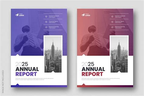 기업 비즈니스 연례 보고서 또는 책자 표지 디자인 서식 파일 프리미엄 Psd 파일