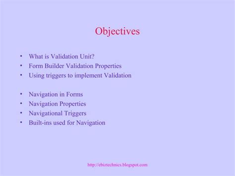 Oracle Forms Validation Triggers Ppt