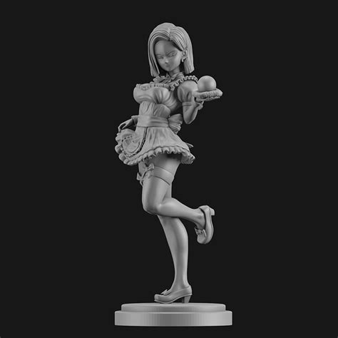 Android 18 Maid Version 3d Printing Model