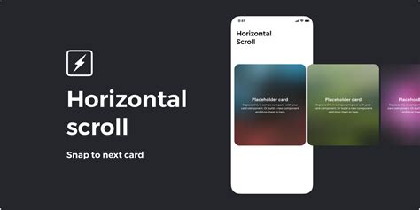 horizontal scroll community figma