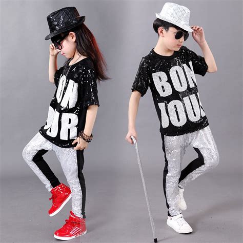 Boy Girl Hip Hop Dance Wear Mordern Jazz Hip Hop T Grandado