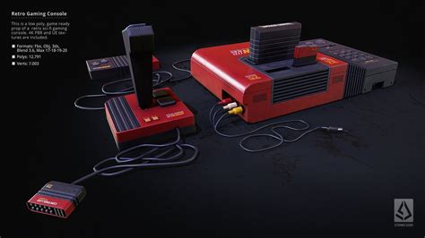 3d Model Retro Sci Fi Japanese Gaming Console Ue5 Low Poly Pbr Vr Ar Low Poly Cgtrader
